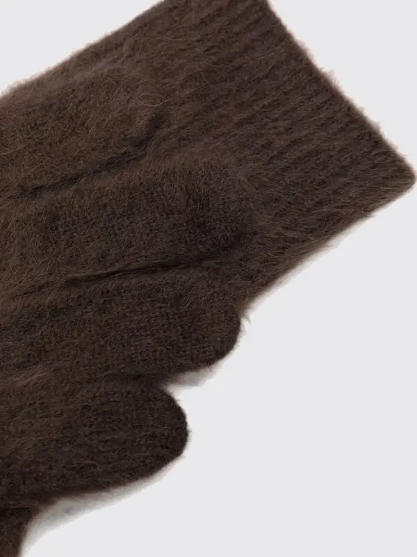 Soft Goat Classic Cashmere Gloves With Ribbed Cuffs