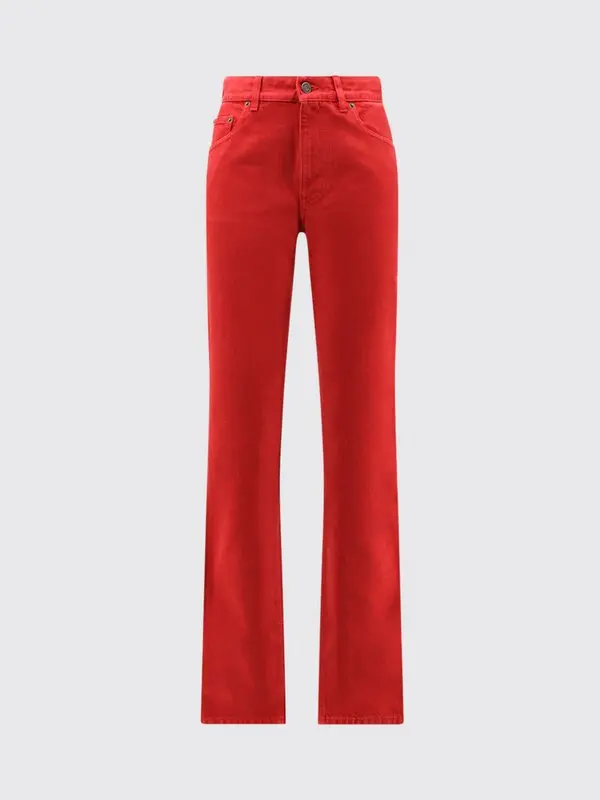 Chloé High-waisted Skinny Fit Cotton Denim Jeans - Red