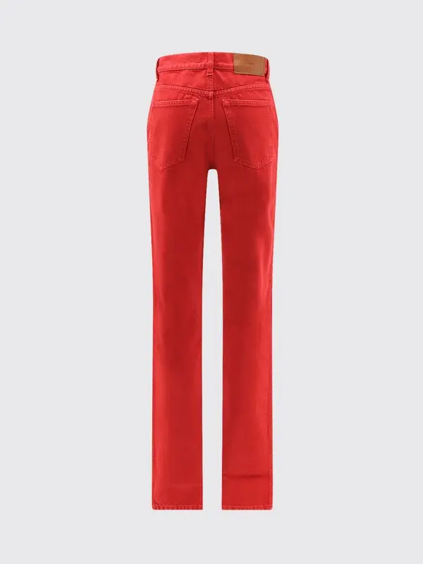 Chloé High-waisted Skinny Fit Cotton Denim Jeans - Red