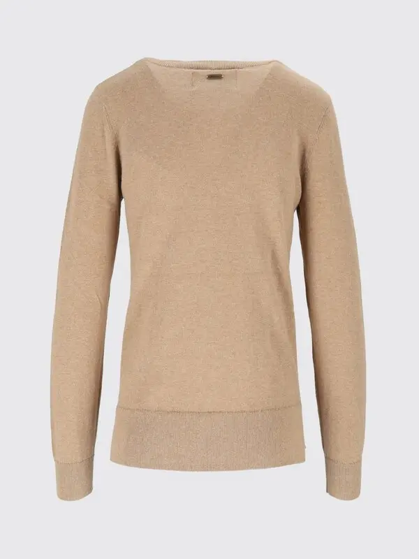 Barbour Cotton And Cashmere Crewneck Jumper With Graphic Print