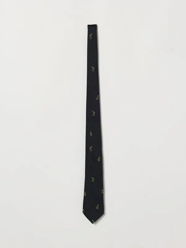 Paul Smith All-over Graphic Print Pure Silk Tie - Blue