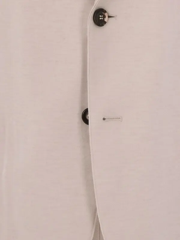 Eleventy Single-breasted Blazer In Wool And Technical Fabric With A Zipped Hooded Insert - Sand