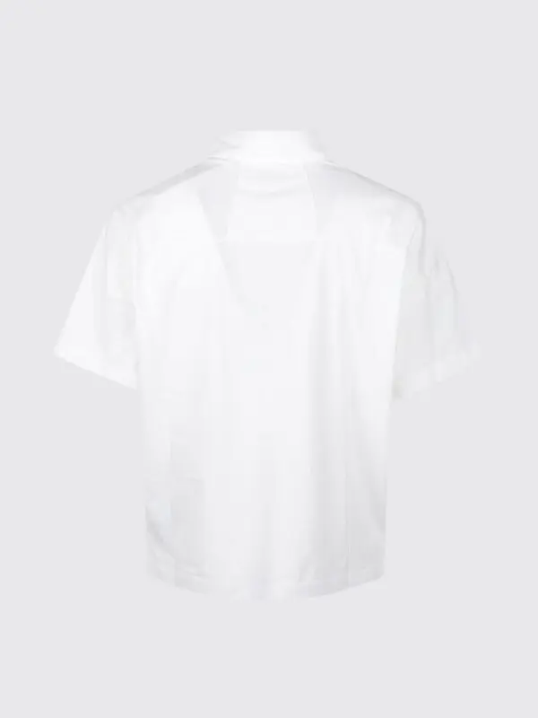 Rhude Relaxed Fit Cotton Polo Shirt With Dropped Shoulders - White
