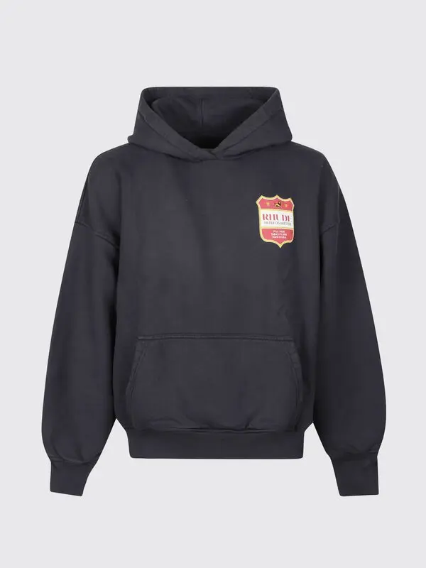 Rhude Cotton Hoodie With Contrast Back Logo