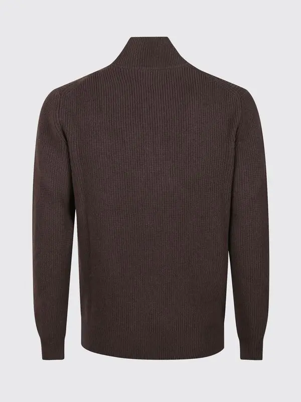 BALLANTYNE Slim Fit Wool Half-zip Turtleneck Jumper