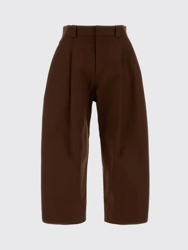 Balenciaga Wide-leg Cropped Cotton Trousers With Belt Loops