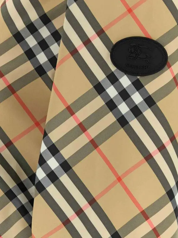 Burberry Vintage Check Hooded Windbreaker Jacket In Polyester