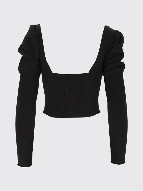 VIVIENNE WESTWOOD Draped Neck Corset Top In A Wool And Silk Blend