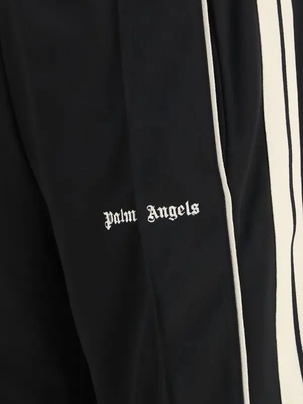 Palm Angels Contrast Embroidered Logo Technical Fabric Tracksuit Bottoms