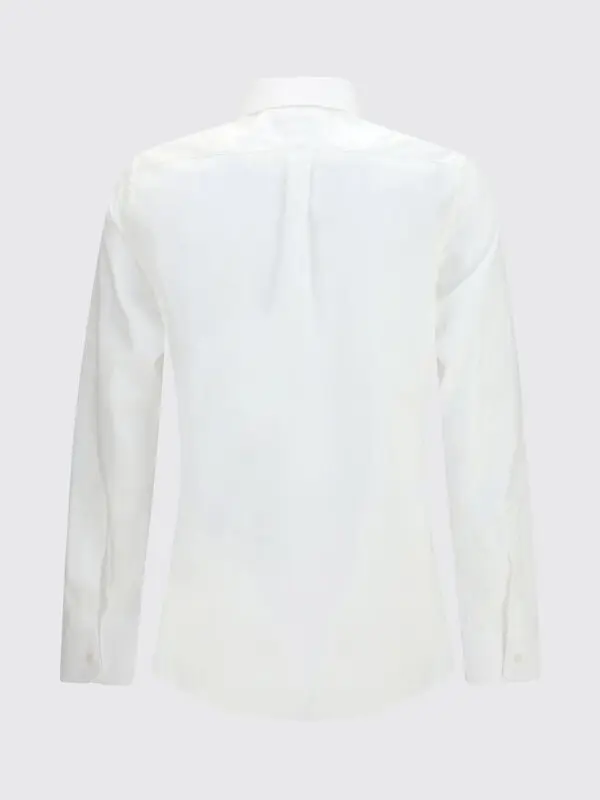 Dolce & Gabbana Slim Fit Cotton Poplin Shirt With A Pointed Collar