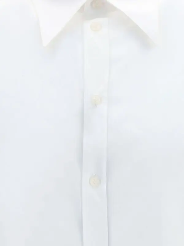 Dolce & Gabbana Slim Fit Cotton Poplin Shirt With A Pointed Collar