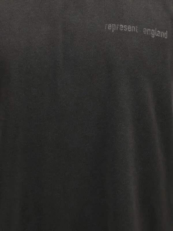 REPRESENT Crewneck Cotton T-shirt With Contrast Back Logo
