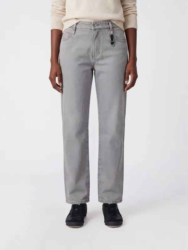 Ermanno Scervino Mid-rise Straight-leg Jeans In Denim With Keychain