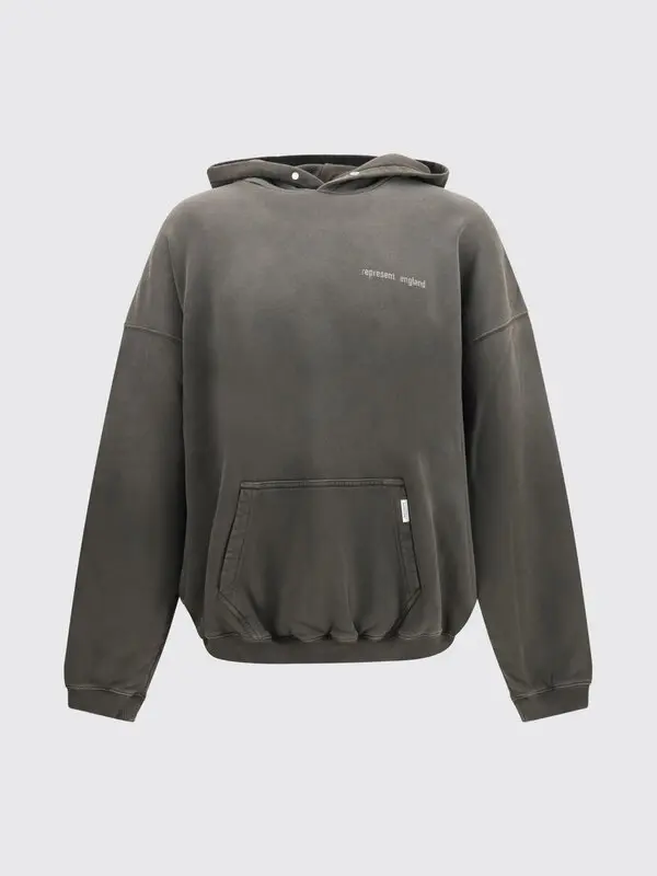 REPRESENT Relaxed Fit Cotton Hoodie With Back Logo