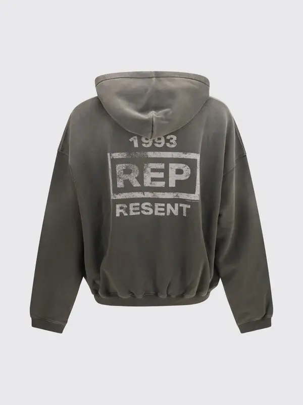 REPRESENT Relaxed Fit Cotton Hoodie With Back Logo