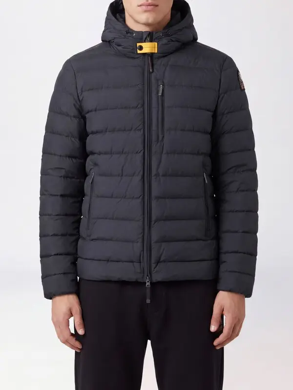 PARAJUMPERS Hooded Quilted Nylon Down Jacket With Zip Closure - Black
