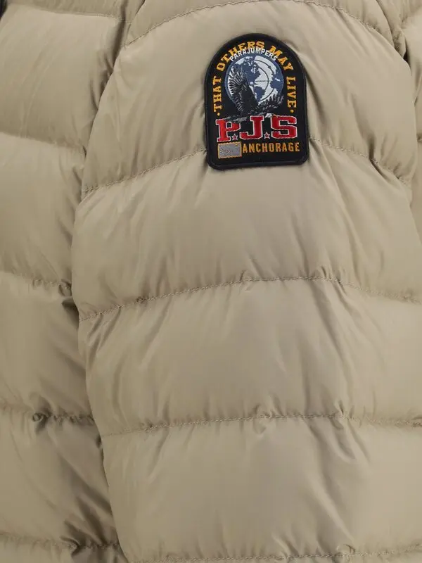 PARAJUMPERS Hooded Quilted Nylon Down Jacket With Zip Closure