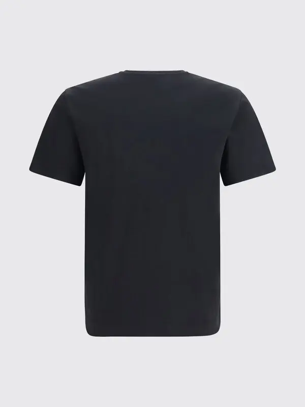 PARAJUMPERS Crewneck Cotton T-shirt With Zipped Patch Pocket - Black