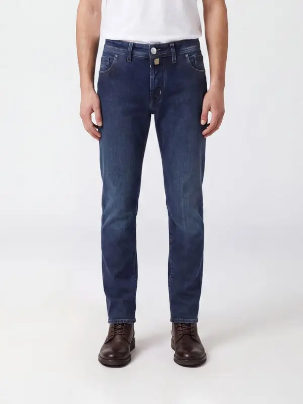 Jacob Cohen Slim Fit Five-pocket Cotton Denim Jeans - Blue
