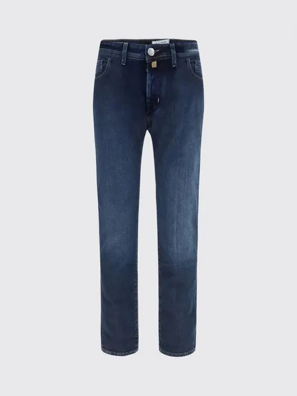 Jacob Cohen Slim Fit Five-pocket Cotton Denim Jeans - Blue