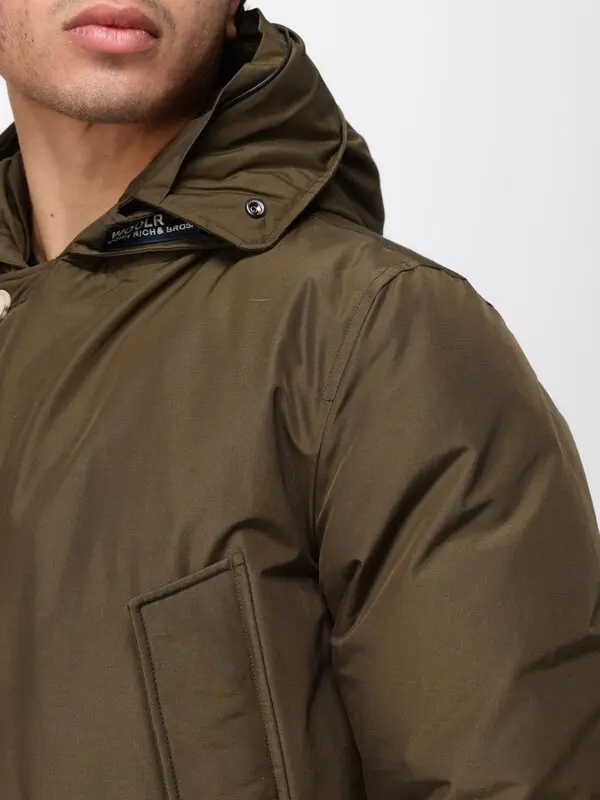 Woolrich Arctic Technical Fabric Parka With Shearling Hood - Green