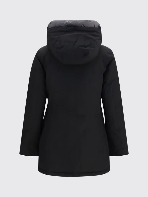 Woolrich Arctic Cotton And Nylon Parka With Padded Hood - Black