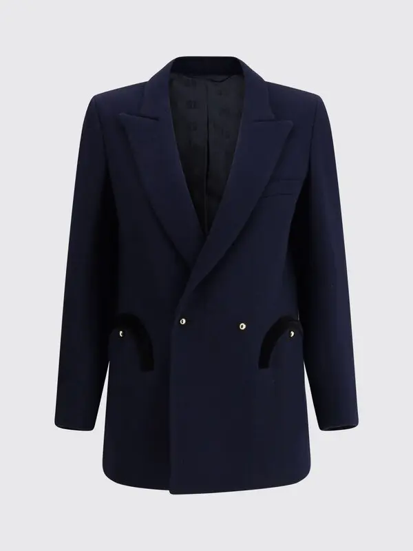 BLAZÉ MILANO Double-breasted Wool Blazer With Peak Lapels