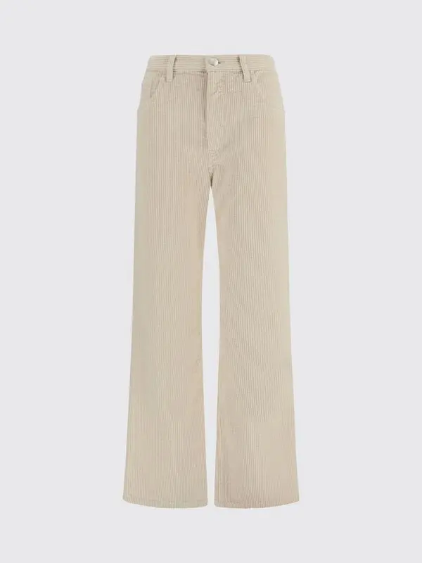 Marni High-waisted Flared Trousers In Cotton Corduroy - Smoke Grey