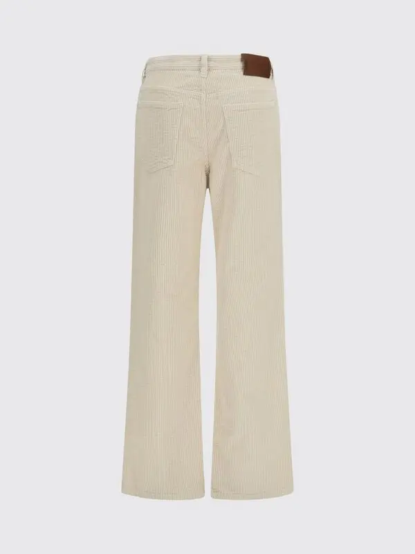 Marni High-waisted Flared Trousers In Cotton Corduroy - Smoke Grey