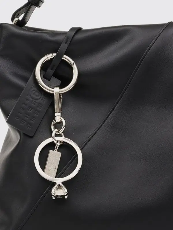 MAISON MARGIELA Metal Keychain With Engraved Numeric Logo