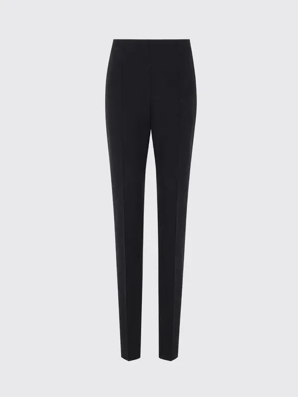 Pinko High-waisted Skinny Trousers In Stretch Jersey With Side Zip - Black