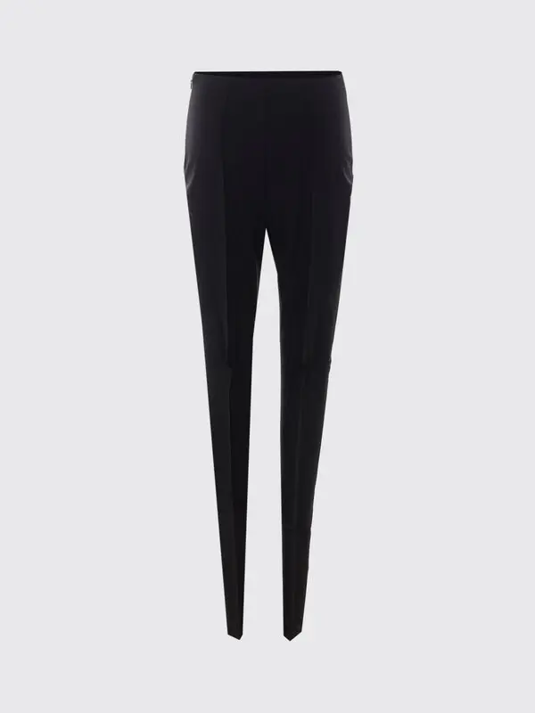 Pinko High-waisted Skinny Trousers In Stretch Jersey With Side Zip - Black