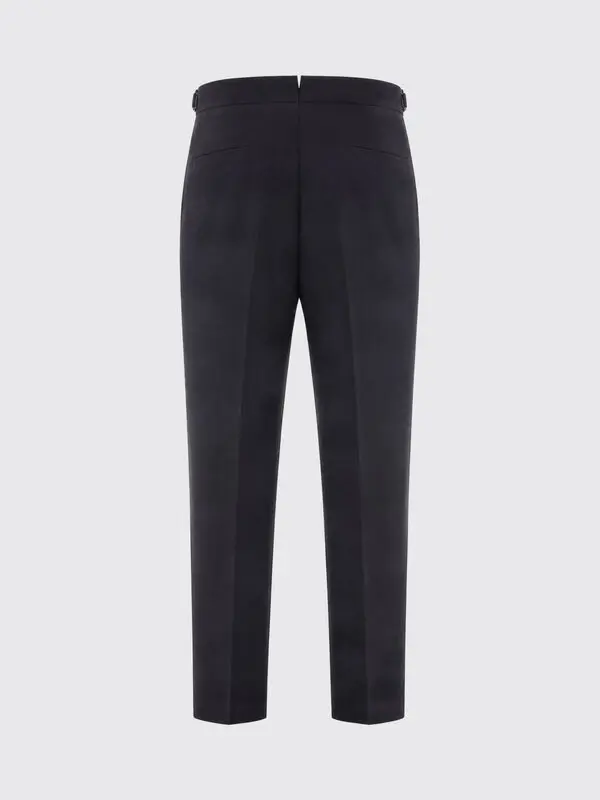 BOSS Slim Fit Virgin Wool Tailored Trousers With Pleats And Mid-rise