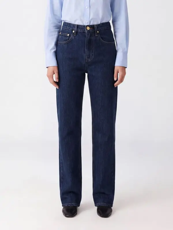 JIL SANDER High-waisted Straight Leg Jeans In Five-pocket - Denim