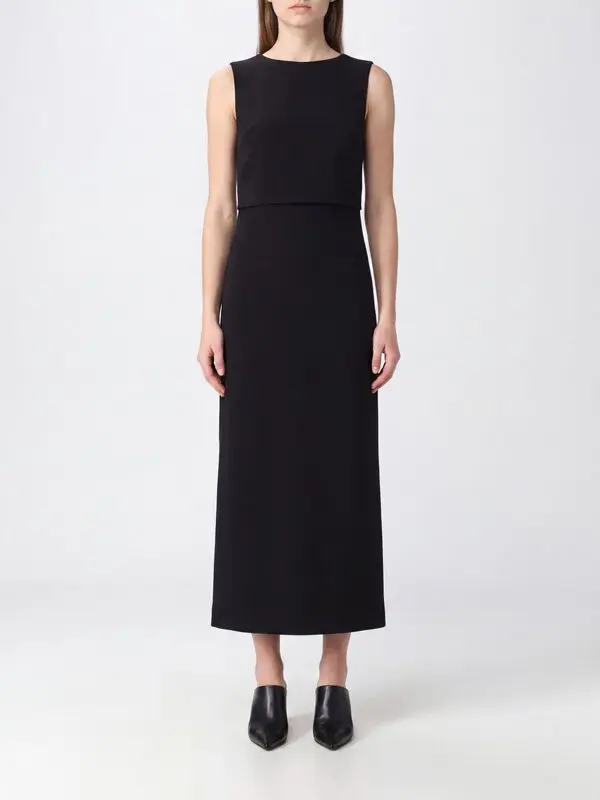 JIL SANDER Asymmetric Virgin Wool Top With Off-the-shoulder Design And Crew Neck