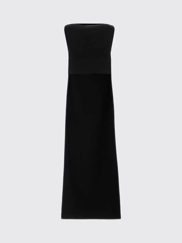 JIL SANDER Asymmetric Virgin Wool Top With Off-the-shoulder Design And Crew Neck