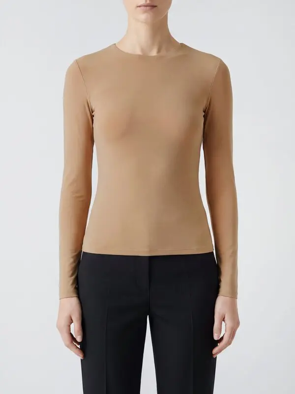 JIL SANDER Slim Fit Long-sleeved Stretch-jersey Top - Pink