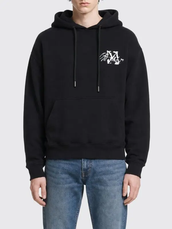 Off-White Arrow Logo Dropped-shoulder Cotton Hoodie