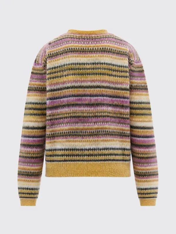 Isabel Marant Étoile Multicolour Striped Mohair-blend Crewneck Jumper - Mustard