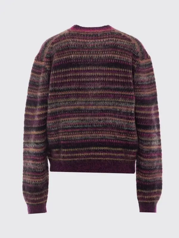 Isabel Marant Étoile Multicolour Striped Mohair-blend Crewneck Jumper - Violet