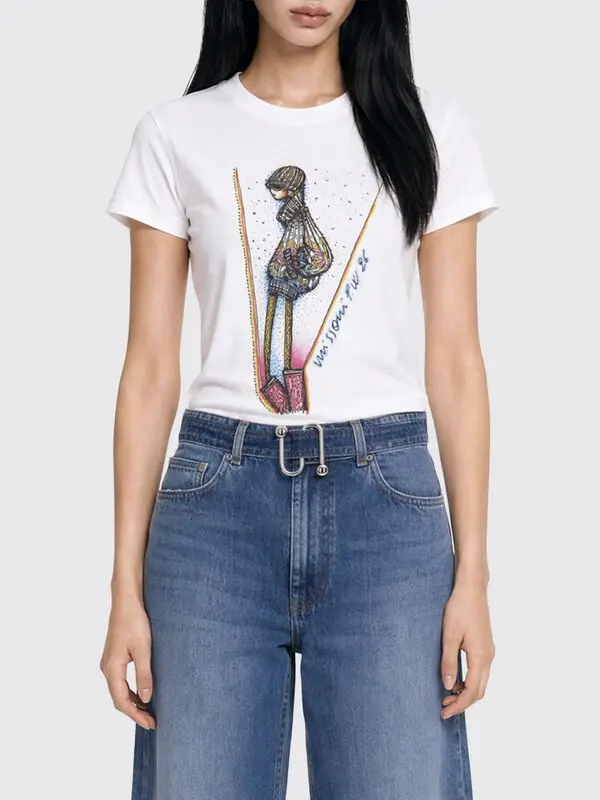 Missoni Slim Fit Crystal-embellished Logo Cotton T-shirt