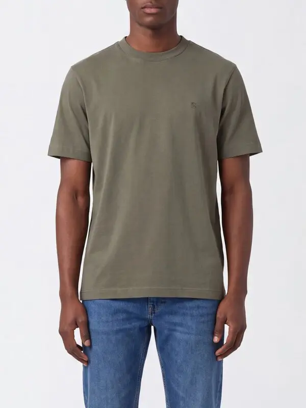 BOSS Cotton Crewneck Short-sleeve T-shirt With Regular Fit - Green