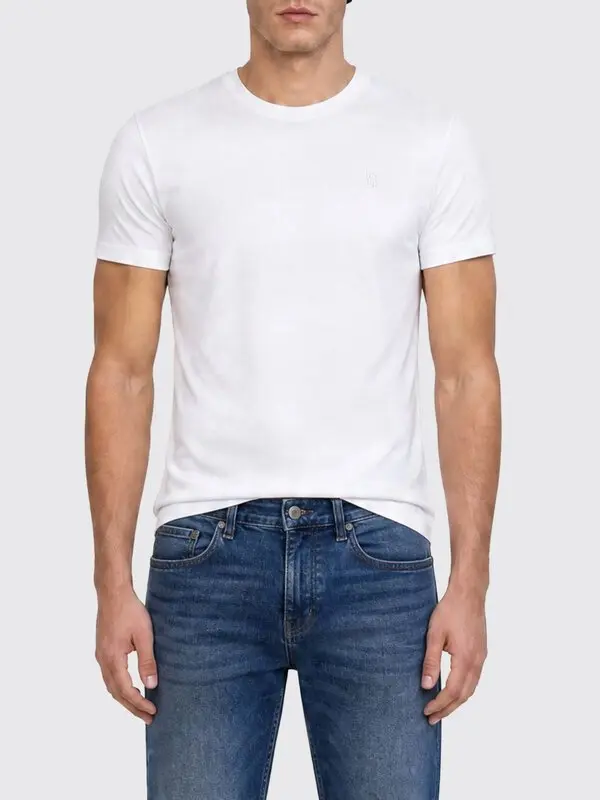 BOSS Cotton Crewneck Short-sleeve T-shirt With Regular Fit - White