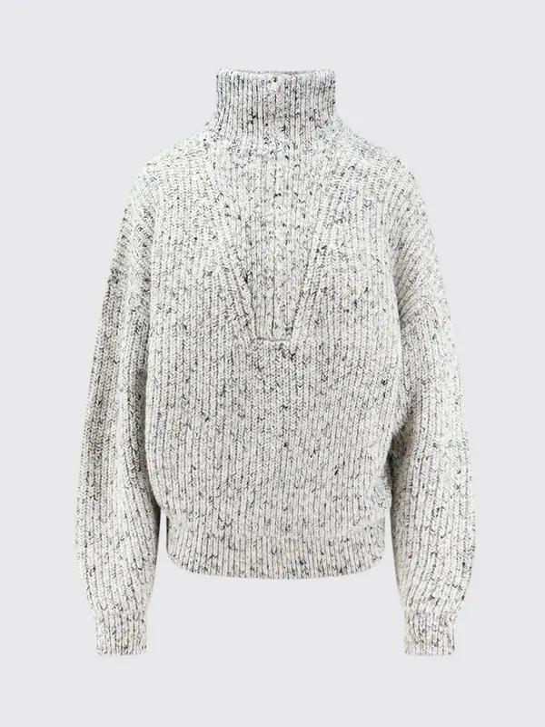 Isabel Marant Étoile Abstract Pattern Alpaca-blend Half-zip Turtleneck Jumper
