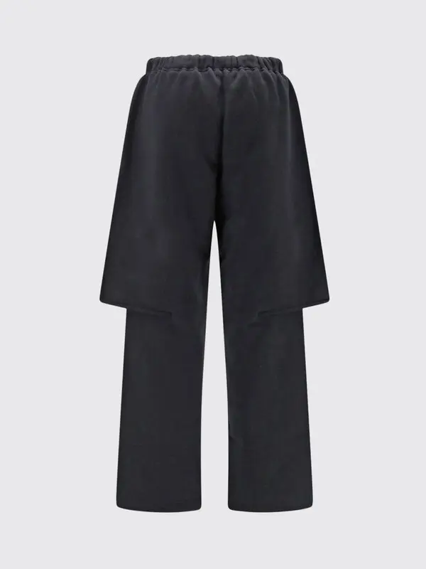 Sacai High-waisted Asymmetrical Straight-leg Cotton Trousers