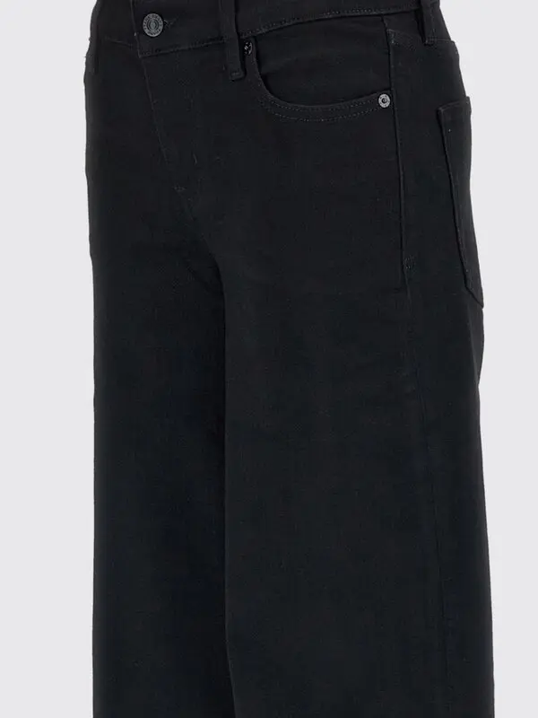 FRAME Le Slim Palazzo High-waisted Wide-leg Jeans In Denim - Black