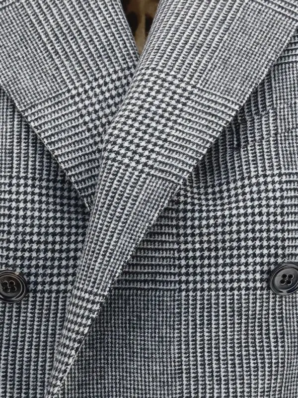 Dolce & Gabbana Double-breasted Houndstooth Wool Tailored Waistcoat