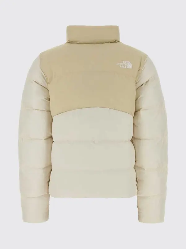The North Face Water-repellent Cropped Puffer Jacket With Funnel Neck - White