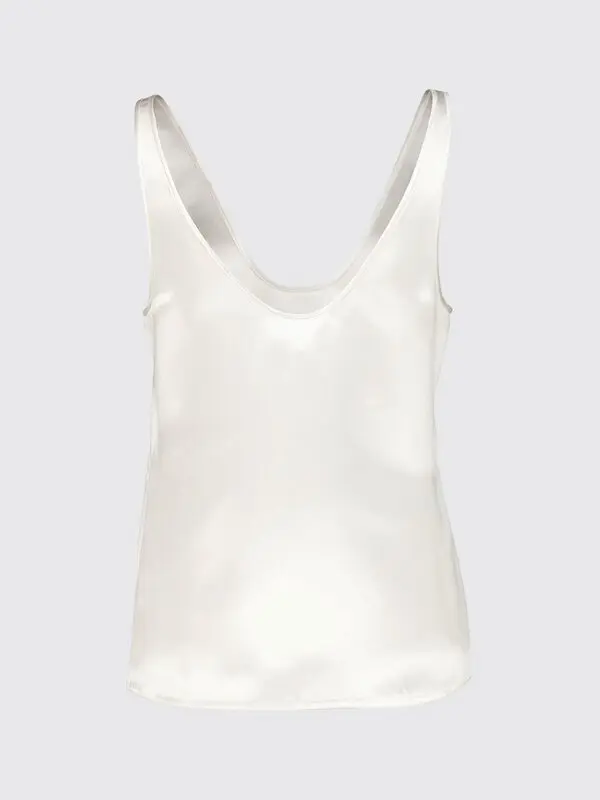 TOM FORD Off-the-shoulder Pure Silk Top With A U-neckline