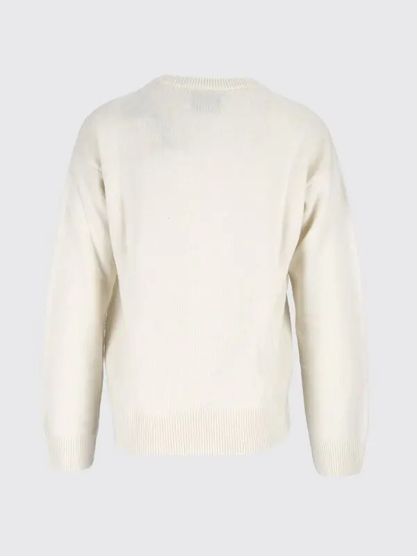 MC2 SAINT BARTH Slogan Print Cashmere Blend Crewneck Jumper With Dropped Shoulders